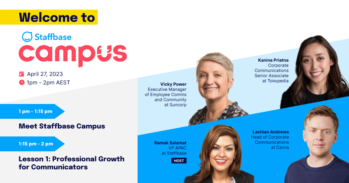 Elevate Your Internal Comms Career: Staffbase Campus APAC Launch Event